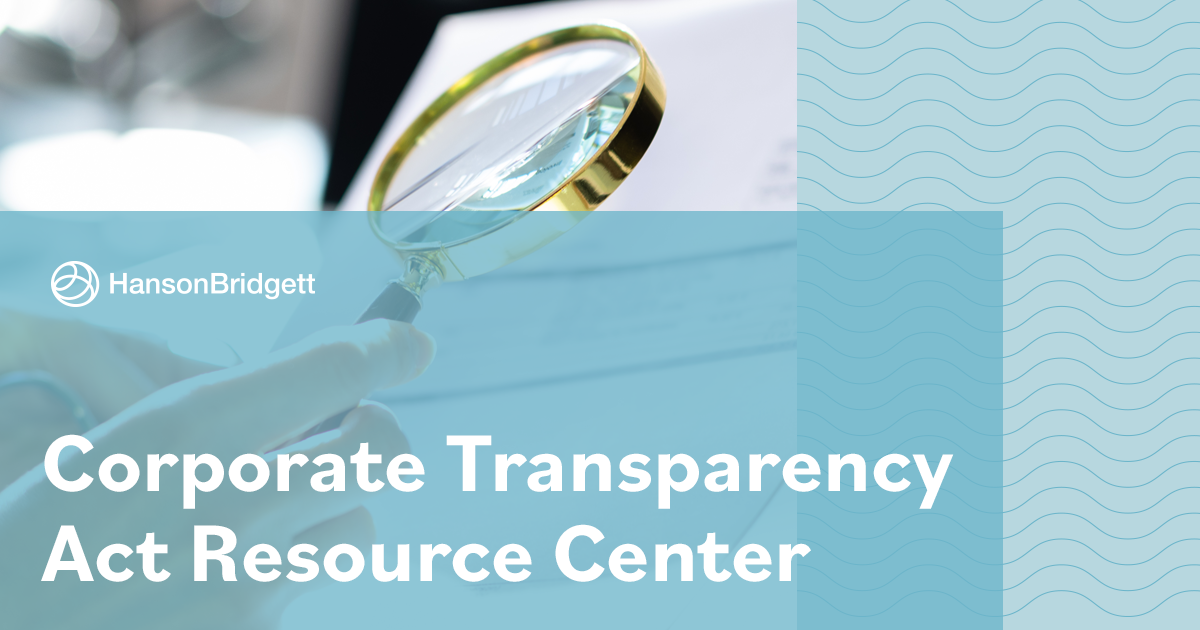 The Corporate Transparency Act | Hanson Bridgett